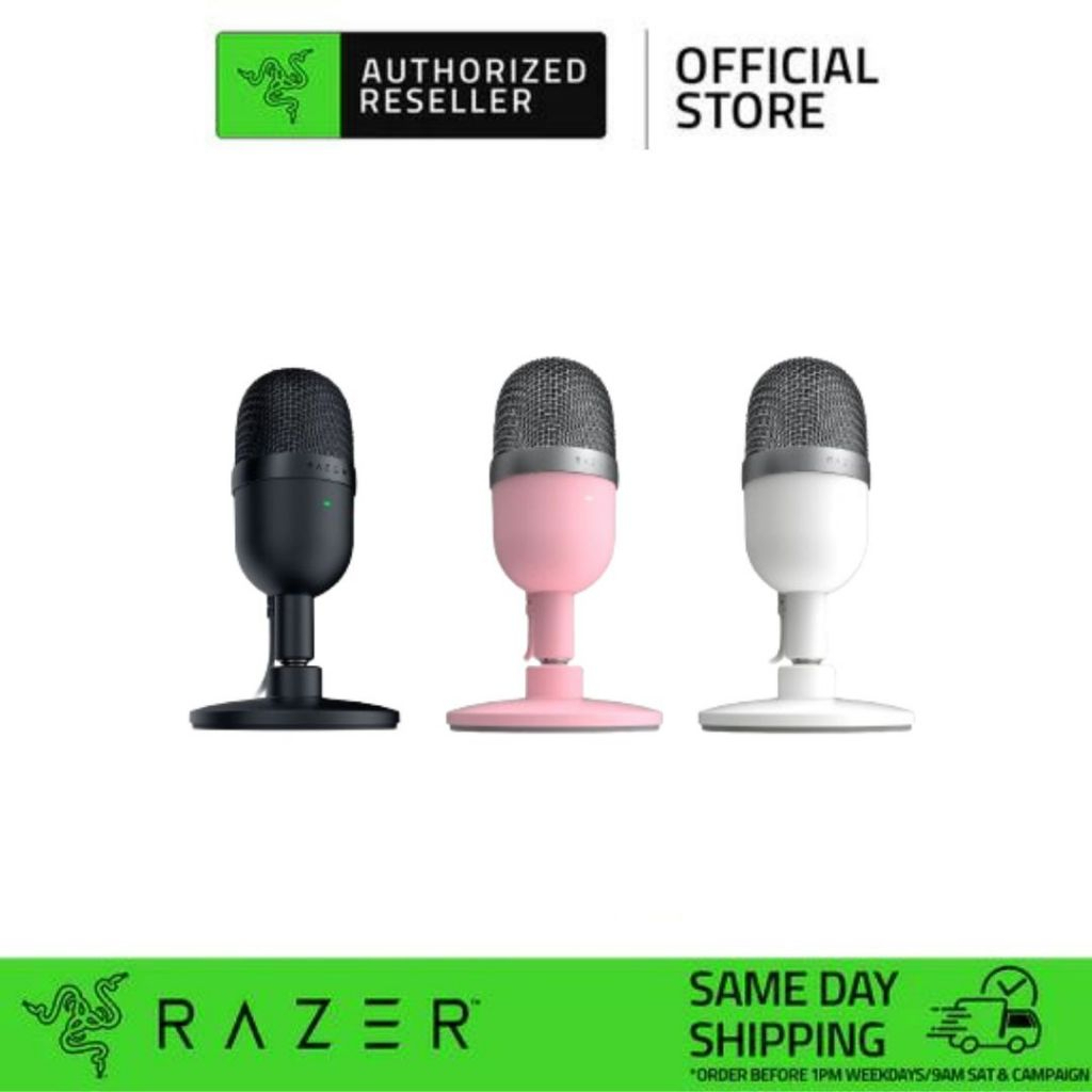 Razer Seiren Mini Gaming Mic razer Mic Microphone Gaming (White/Black ...