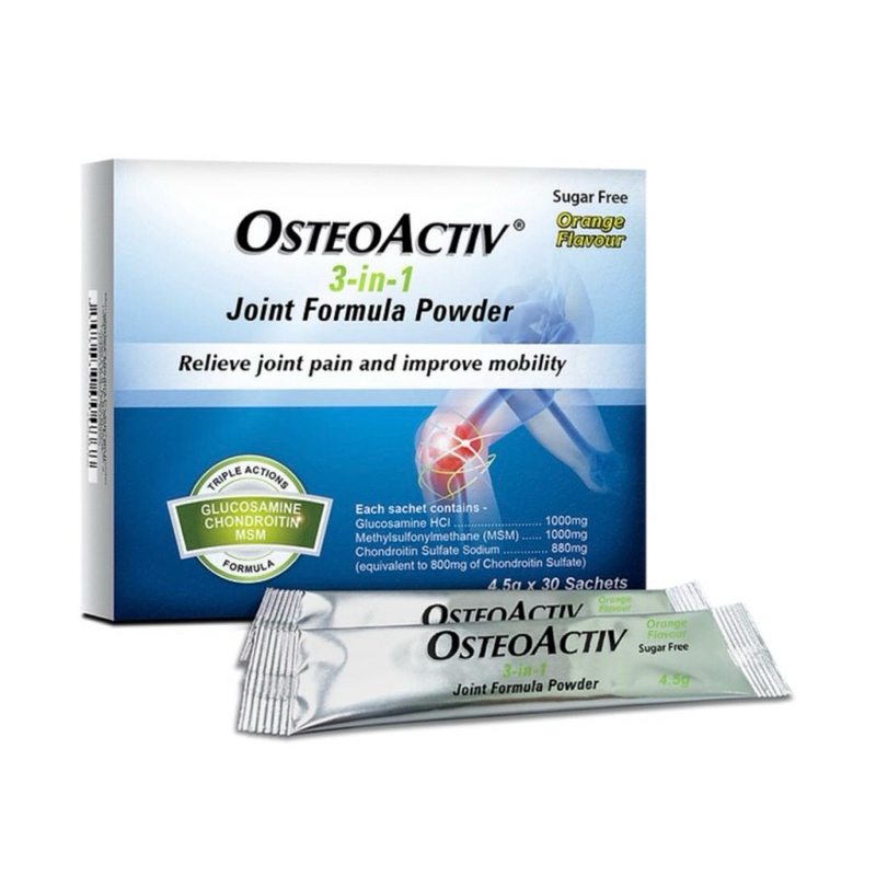 Osteoactiv 3 In 1 Joint Formula Powder (4.5g x 30 Sachets) | Shopee ...