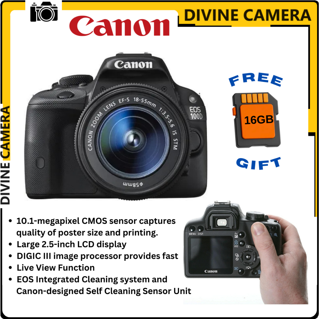 Canon EOS 1000D / 1100D EF-S18-55mmIS DSLR Camera ( 1 Month Warranty ...