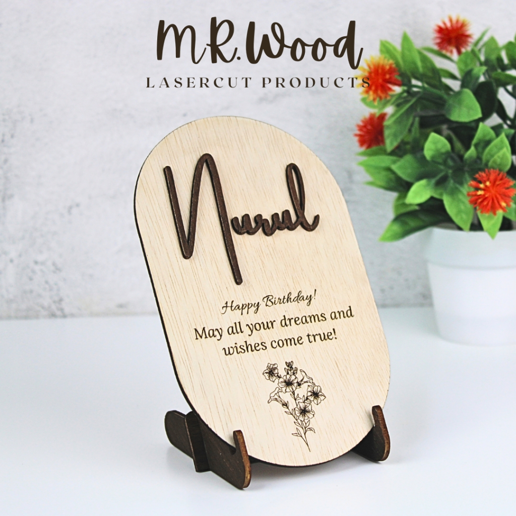 Name and Wish Stand Decor - Ellipse Shape Design - SHIP IN 3 WORKING ...