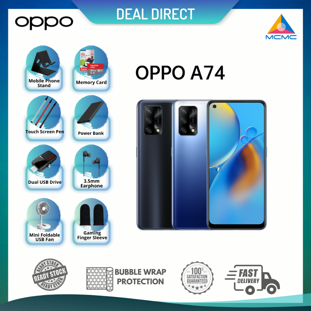 OPPO A74 6GB Ram+128GB Rom | 33W FastCharge | 48MP AI Quad Camera ...