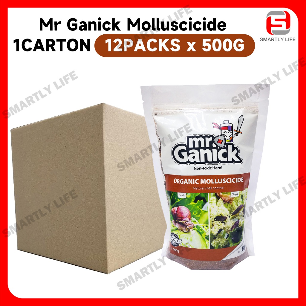 [CARTON] Baba Mr Ganick Organic Molluscicide (12PACKS X 500G) | Shopee Malaysia