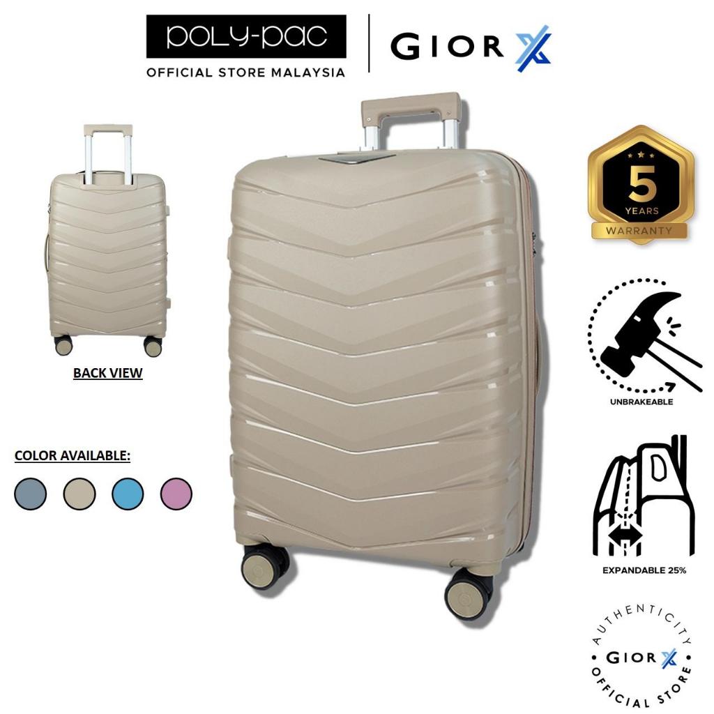 GiorX By Poly Pac 24" Arrow Down Style Unbreakable PP Travel Trolley ...