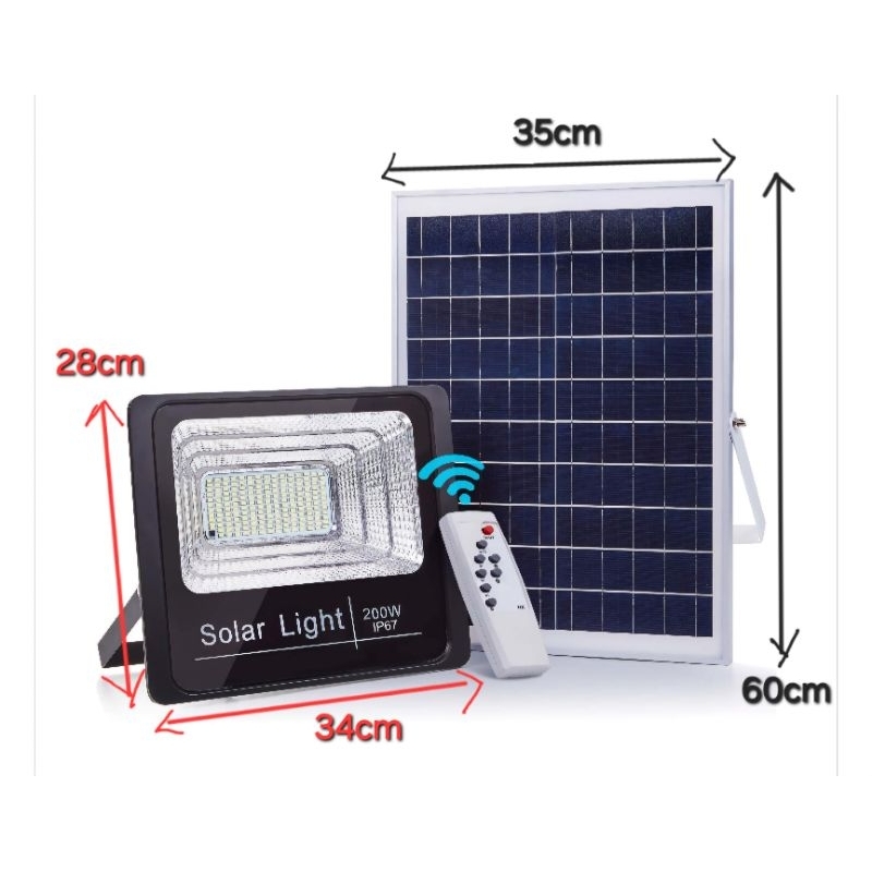 SOLAR SPORT LIGHT FLOOD LIGHT 60watt 200watt | Shopee Malaysia