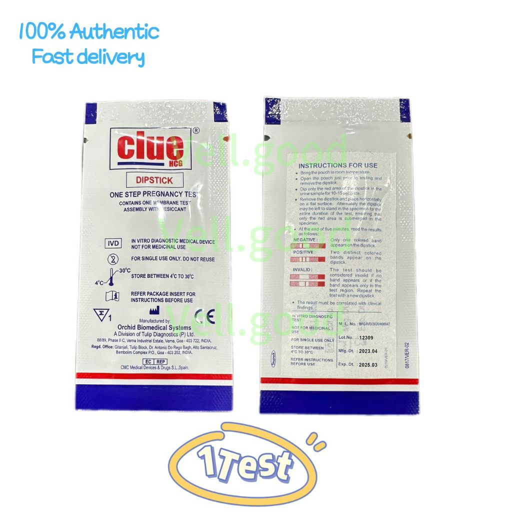 CLUE HCG One Step Pregnancy Test - 1test ( EXP 03/2025 ) | Shopee Malaysia