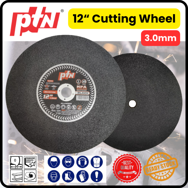 PTN Cutting Disc 12 inch 300mm x 3mm x 25.4mm for metal and stainless ...