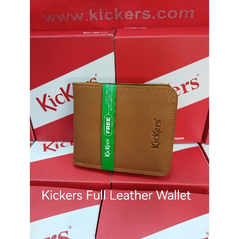 Kickers Full Leather Wallet 👉🏻100% Original👉🏻1KDUF-T-52988👉🏻Warna Light ...