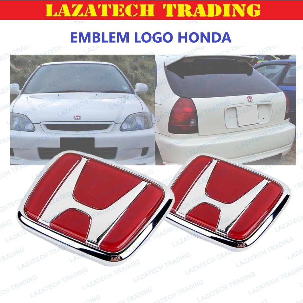 EMBLEM LOGO HONDA CIVIC EG EK EF ES SO4 SR3 SR4 VTEC H Badge B D K ...