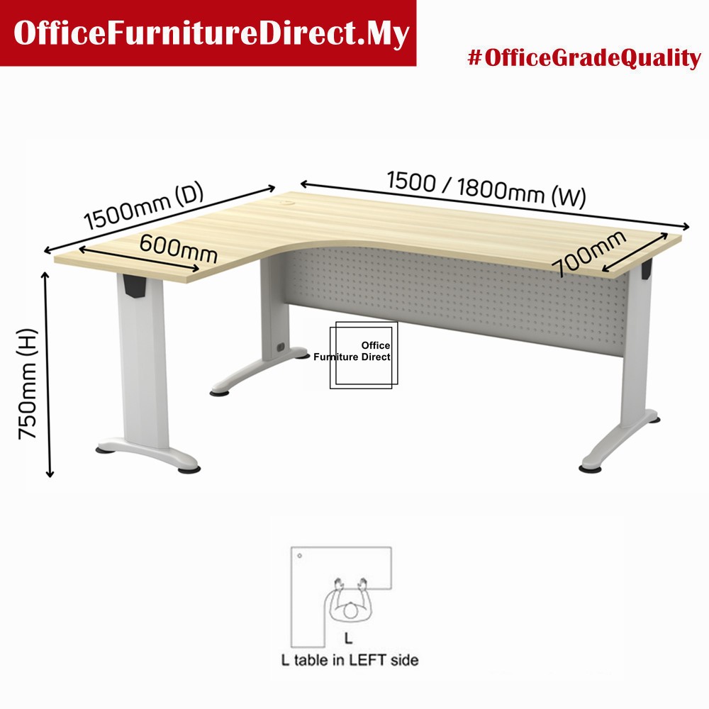 150x150cm 180x150cm B L Shape Office Table BL1515M 1815M BL1515 BL1815 ...