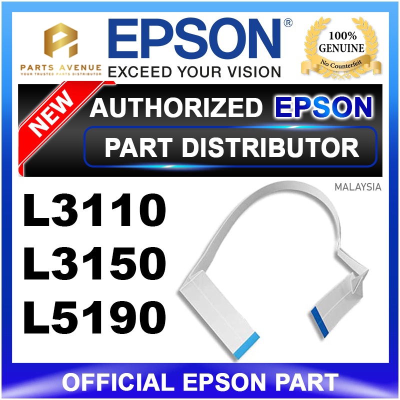 OFFICIAL EPSON Print Head Cable L3110 L3150 L5190 Cable Head CR ...