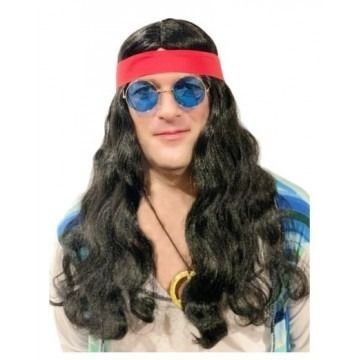 stok malaysia rock wig retro wig rambut retro hippie wig 60s wig party ...