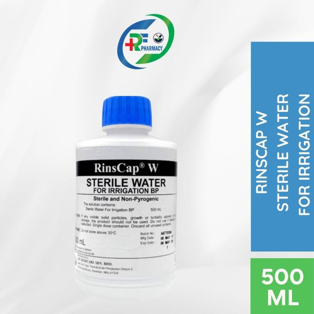 Rinscap W - Sterile Water For Irrigation 500ML | Shopee Malaysia