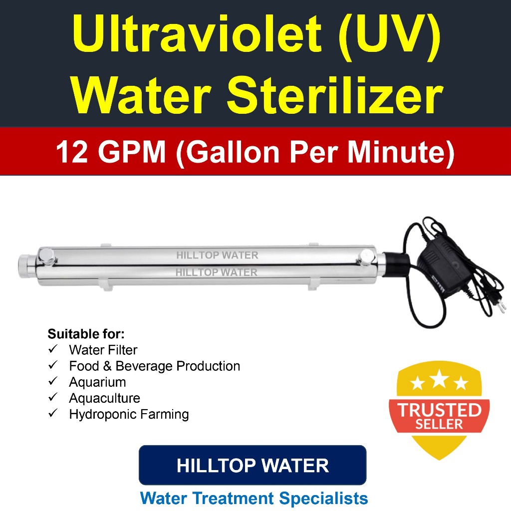 Ultraviolet (UV) Sterilizer (12GPM Flow Rate) for Water Filter / Water Purifier / Water ...