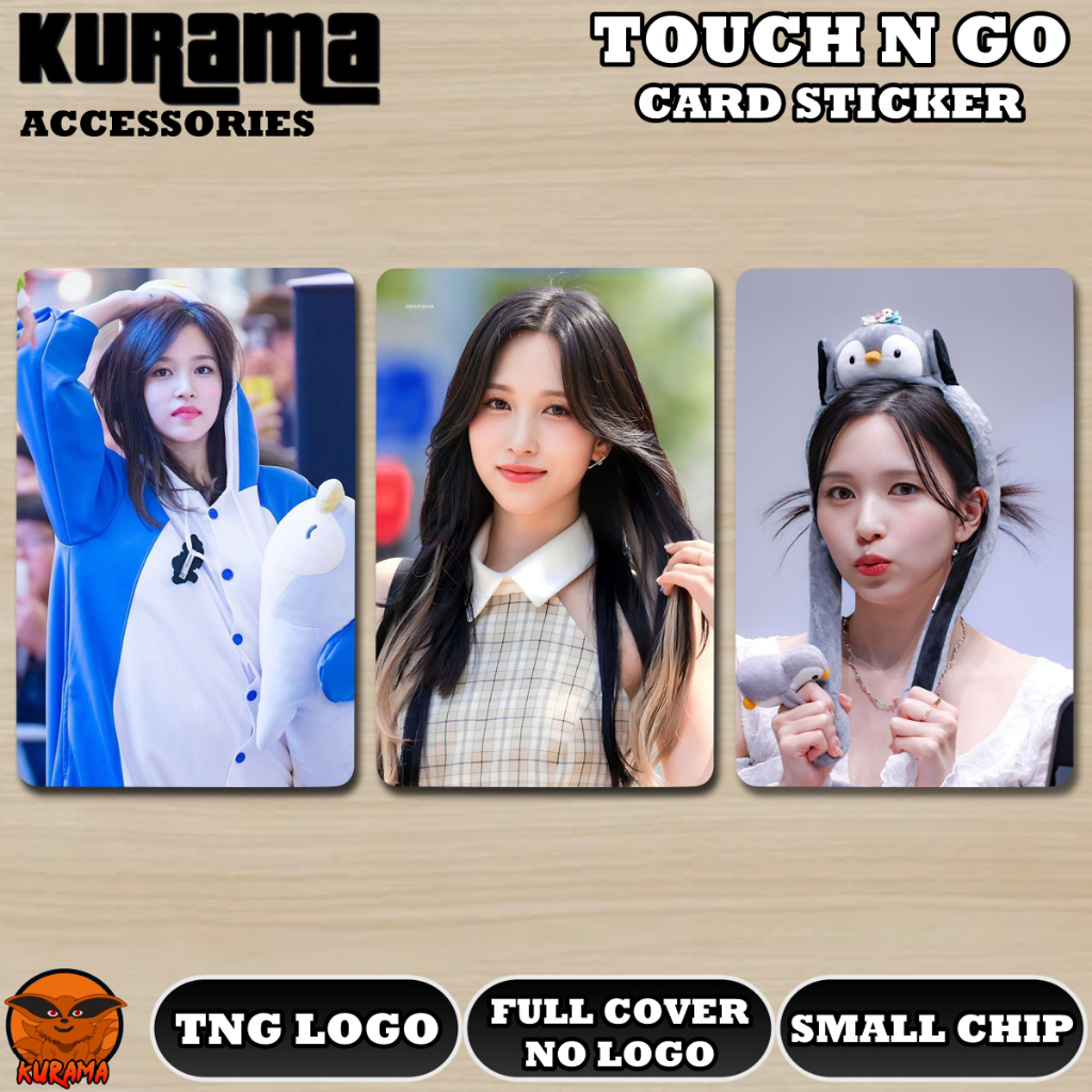 [ TWICE MINA ] Touch n Go Card Sticker Cover (Waterproof, High Quality ...