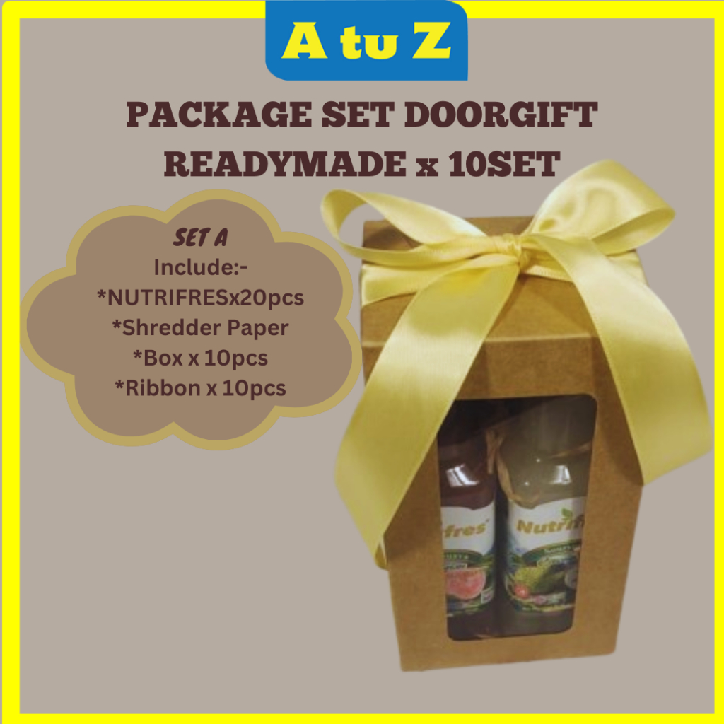 Doorgift Readymade Package Set 10 set/ Package Set For doorgift/Wedding ...