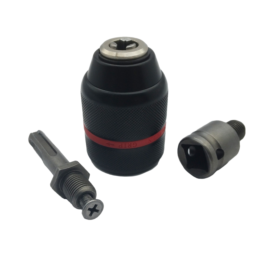 Heavy Duty Self Tighten Keyless Drill Chuck Set 13mm | Shopee Malaysia