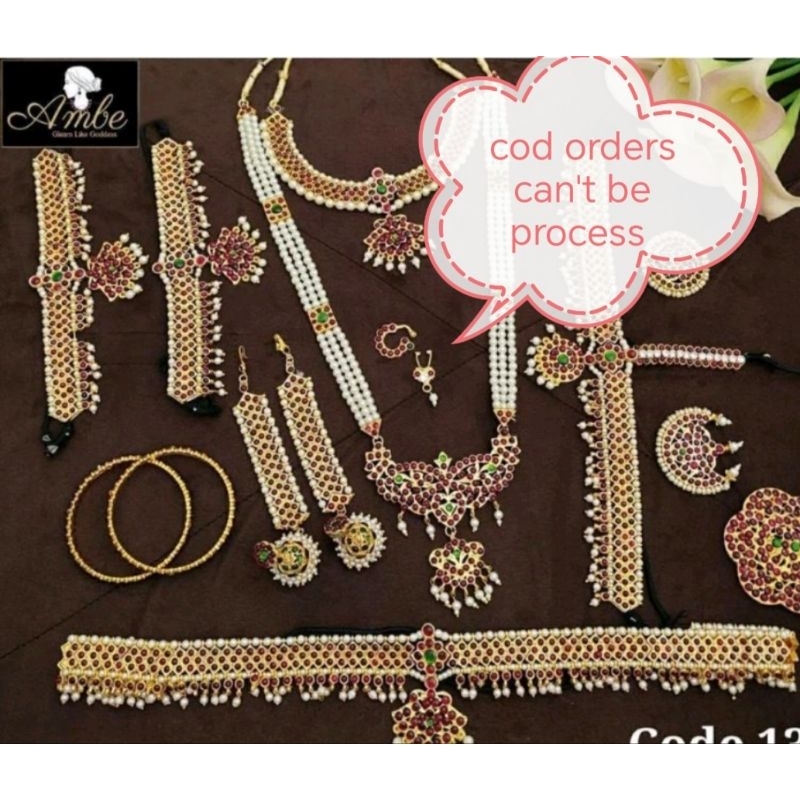 baratham dance set ( 17pcs set)..pre order ( cod orders can't be ...