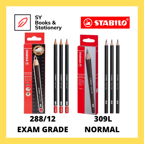 STABILO 2B Exam Grade Pencil 288/12 2B Pencil / 309L/2B Pencil / 2B ...