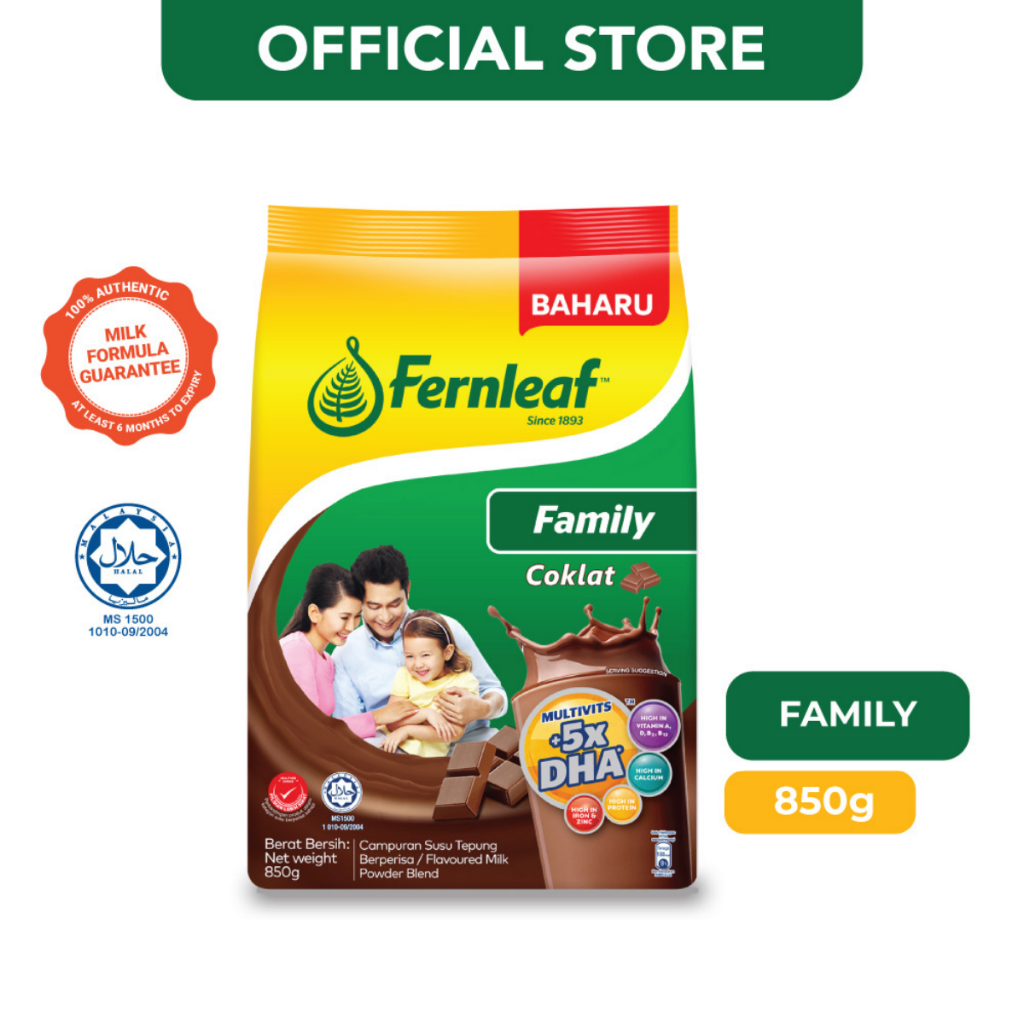 Fernleaf Family Milk Powder - Chocolate (850g) [Exp 11 Aug 2026 ...