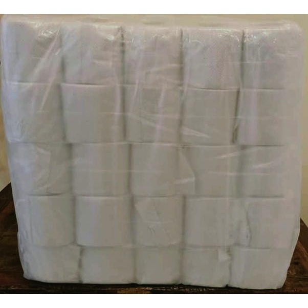 (100 ROLLS/ONE BUNDLE) 2-PLY Economy Recycled Toilet Tissue Roll ...