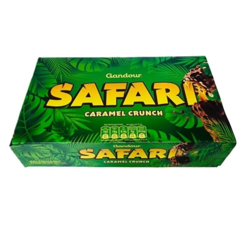 🔥READY STOCK🔥Gandour Safari Caramel Crisp / Peanut Chocolate 32g - 1 ...