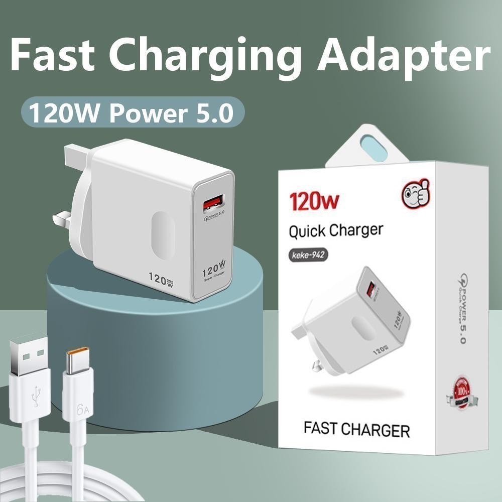 120W PD Fast Charger With Fast Charging Kabel for Android Micro iOS ...
