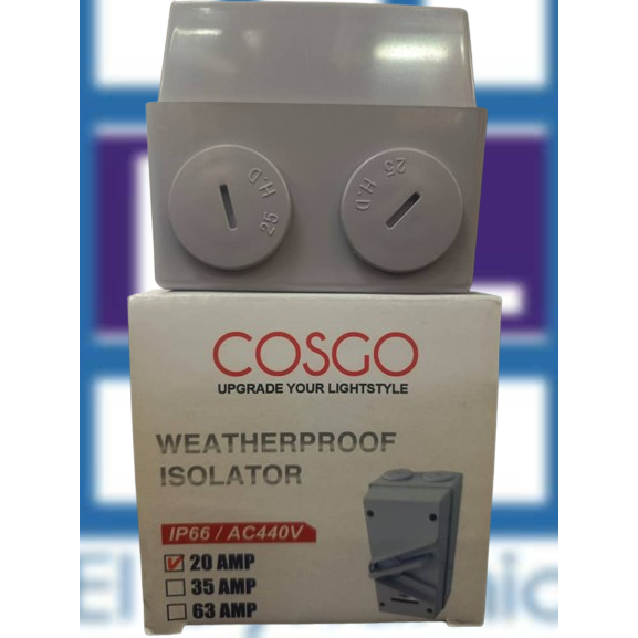 COSGO WEATHERPROOF ISOLATOR 3P 20A / 35A / 63A | Shopee Malaysia