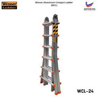 Winner Aluminium Compact Ladder WCL-32 Multipurpose Ladder 32 Step ...