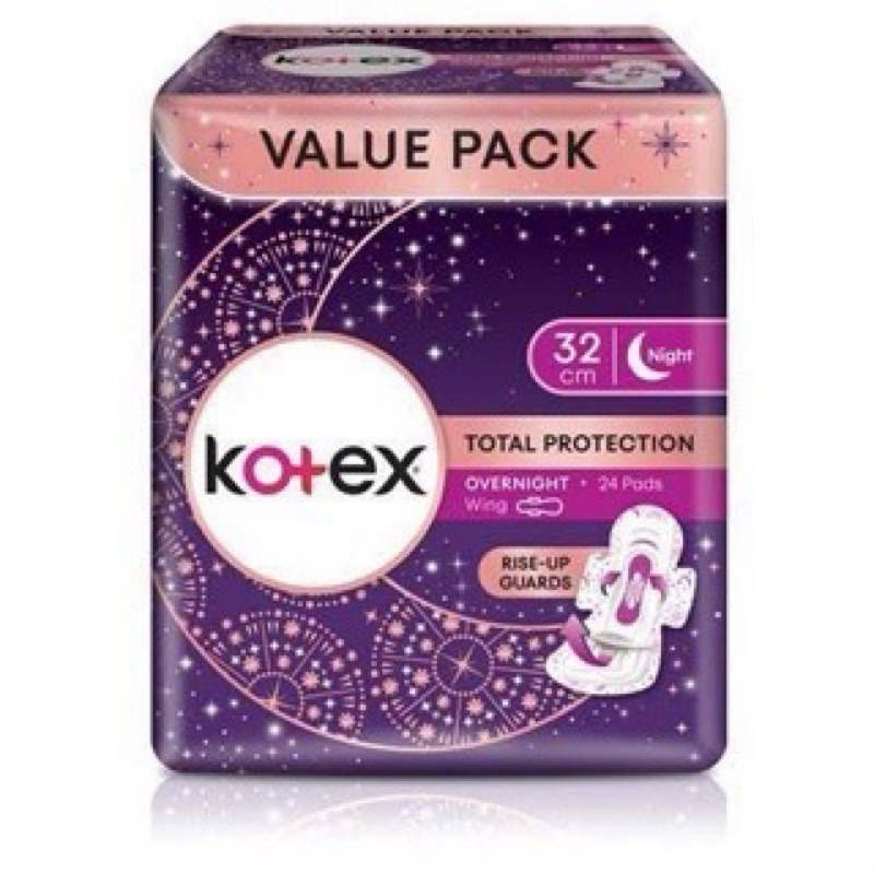 KOTEX OVERNIGHT WING 32 CM ( 24pads ) | Shopee Malaysia