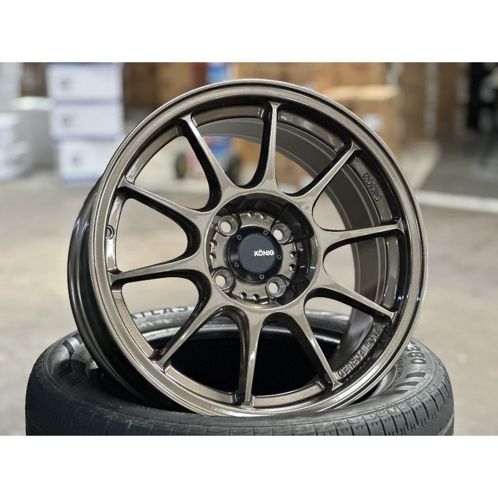New 16x8J Konig Dekagram Rim (set of 4) 4x100 Bronze fit Vios City Jazz ...