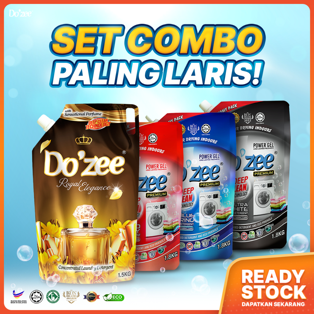[BEST OFFER] 4 PACK, DETERGENT, DETERGENT LIQUID, DOZEE, SABUN BASUH ...