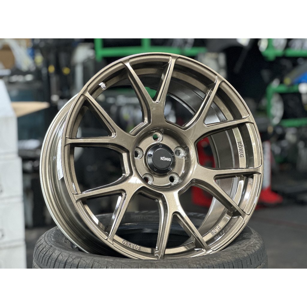 NEW 18X8.5J Konig Ampliform Rim (Set of 4) 5X112 Bronze for Golf MK6 ...