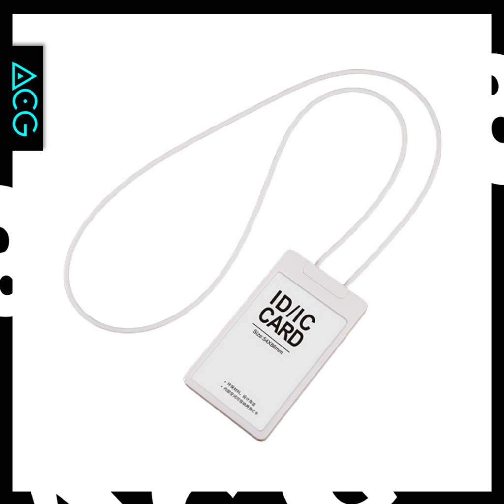 ACG•88 ID Card/IC Card Holder with Neck Lanyard - Retractable Silicone ...