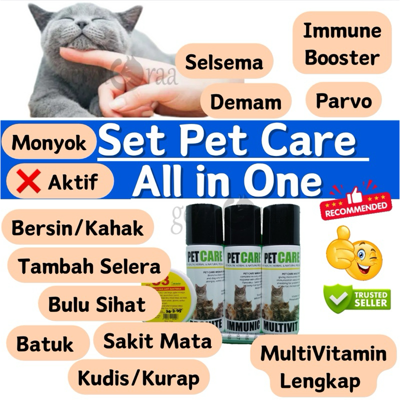 Untuk Selsema Kucing Fever Demam Batuk Cat Flu Cough Athma Murung Ulcer ...