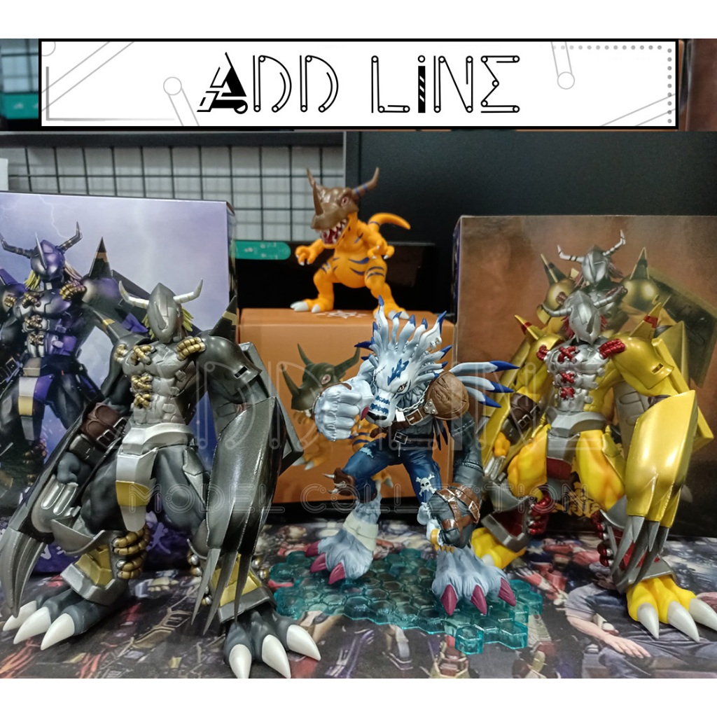 Digimon Figure Greymon Wargreymon WereGarurumon | Shopee Malaysia