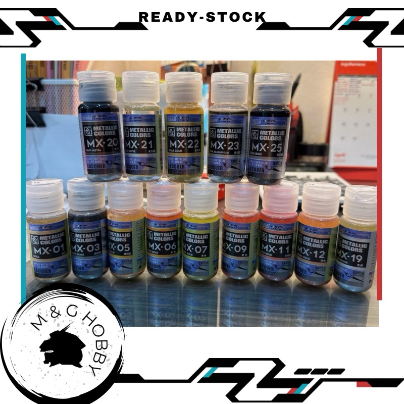 MODO COLOR MX-SERIES ( MX-01~25 ) METALLIC ACRYLIC SOLVENT LACQUER ...