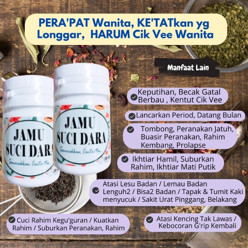 💯 EXTRA PERAPAT Wanita/ Clear KEPUTIHAN GATAL Berbau 💥 BUASIR RAHIM ...