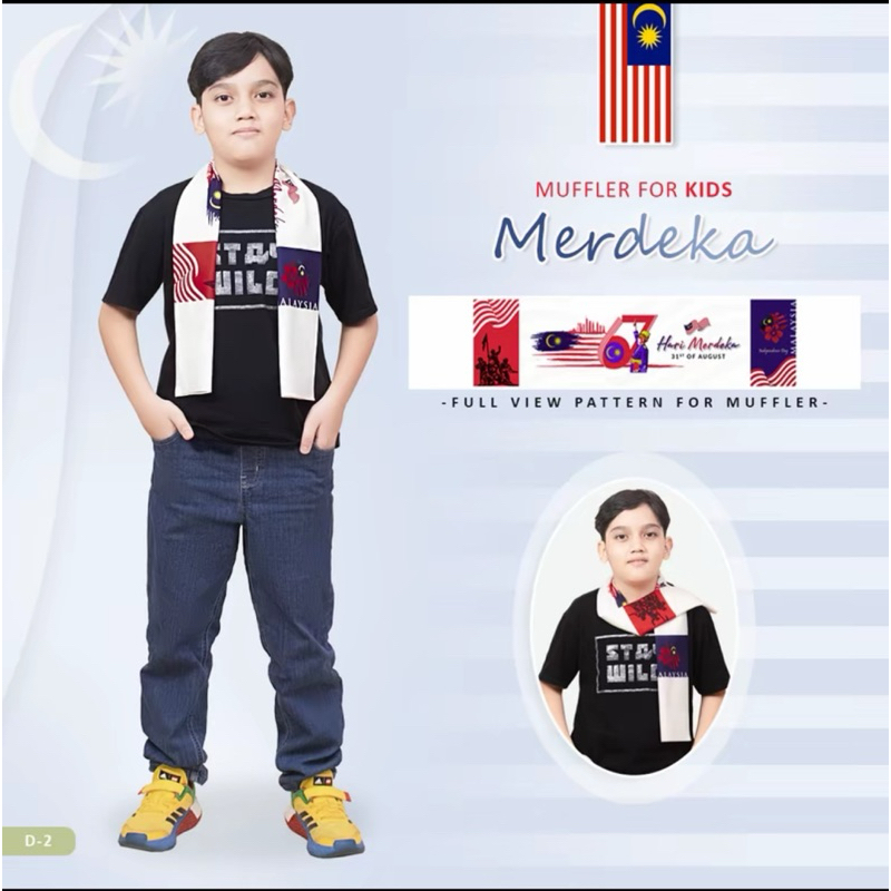 Mafla Merdeka Kanka Unisex Viral Merdeka 2024 | Shopee Malaysia