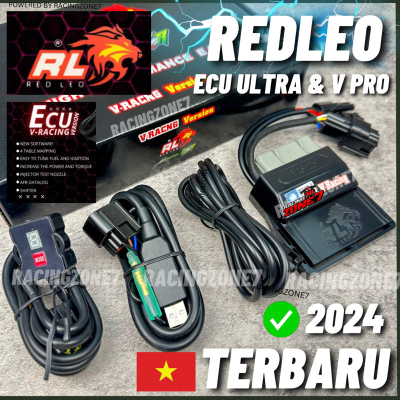 TERBARU 2024 ORIGINAL RED LEO ECU Ultra Pro / V-Racing Y15 V1 V2 / Y16 ...