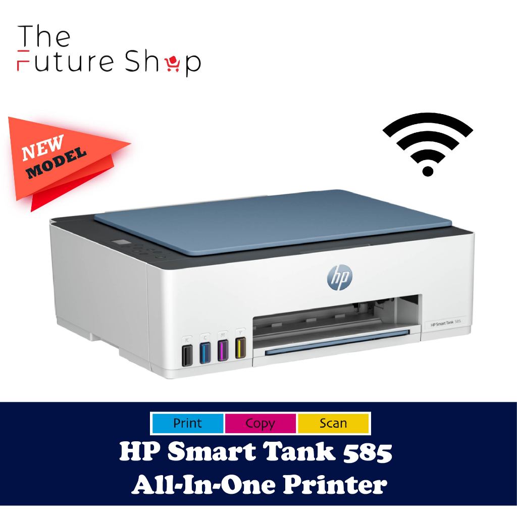 HP Smart Tank 585 All-in-One Printer - Wireless/Print/Scan/Copy/Come ...