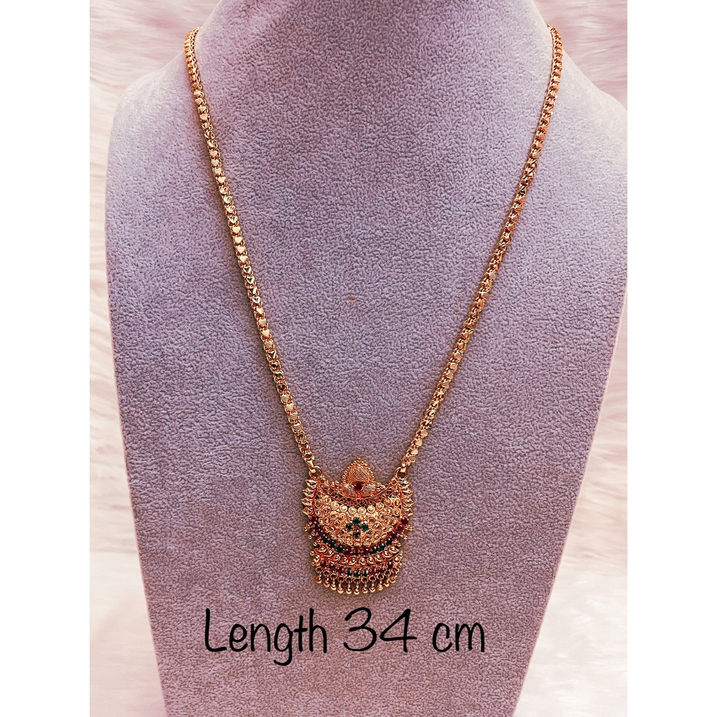 Women - Gold Covering Impon Thali Chain | Thalikodi with Mogappu Chain ...