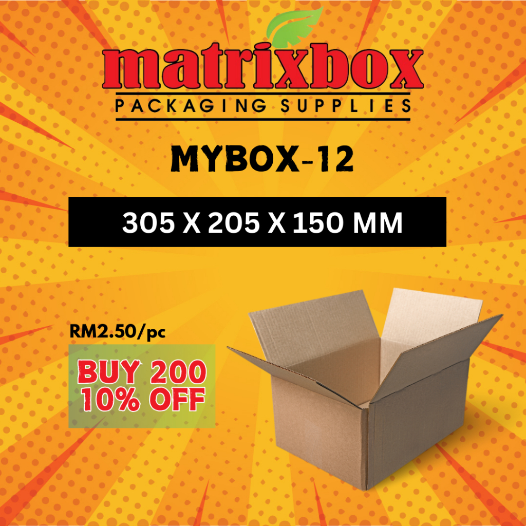 mybox-13 carton box 310 x 180 x 180mm (50pcs) kotak karton carton boxes ...