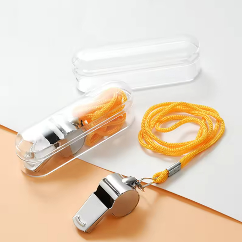 🇲🇾 🏆 Referee Emergency Metal Wisel Whistle Stainless Steel Loud Sound ...