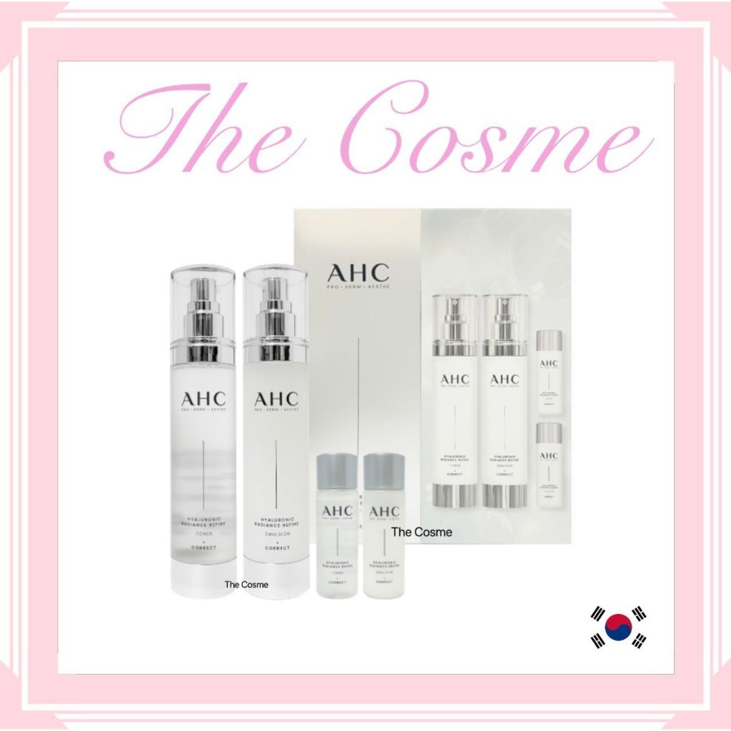 [Ready Stock] AHC Hyaluronic Radiance Refine Skin Care Set (2x100ml + 2x30ml) | Shopee Malaysia