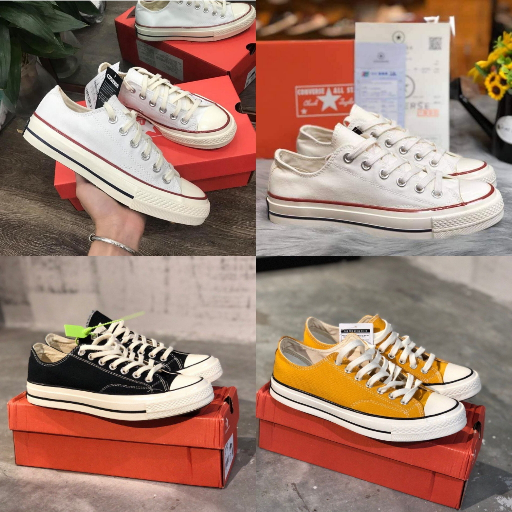 (SIZE 36-44) CONVERSE LOW-CUT CHUCK TAYLOR 1970 PREMIUM GRADE ALL WHITE ...