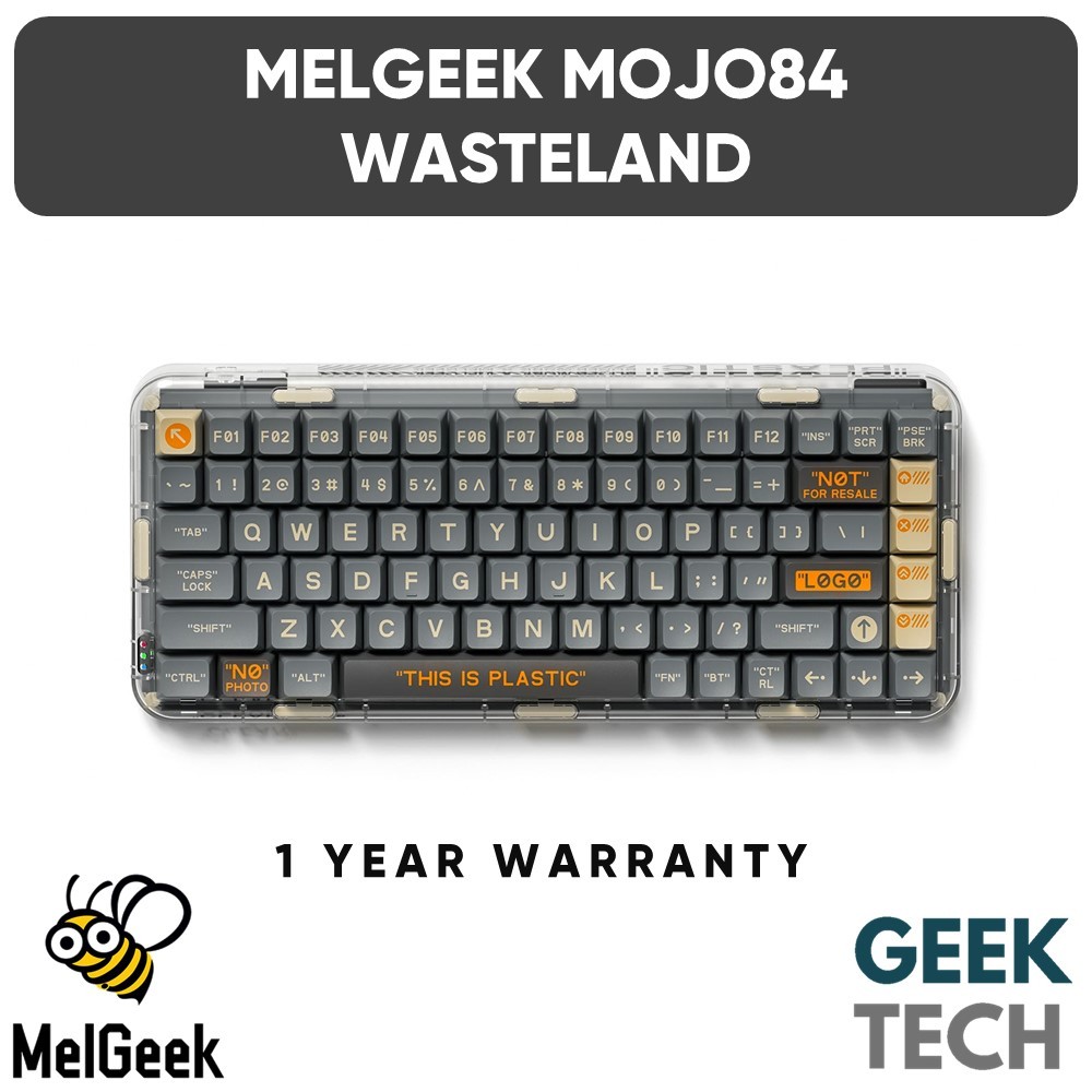 MelGeek MOJO84 Wasteland Custom & Programmable Hot-swappable 75% ...