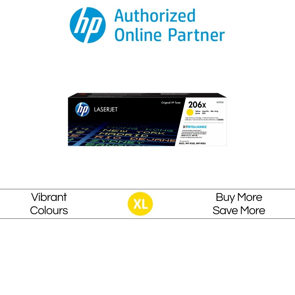 HP 206X Original LaserJet Toner Cartridge W2110X / W2111X / W2112X ...