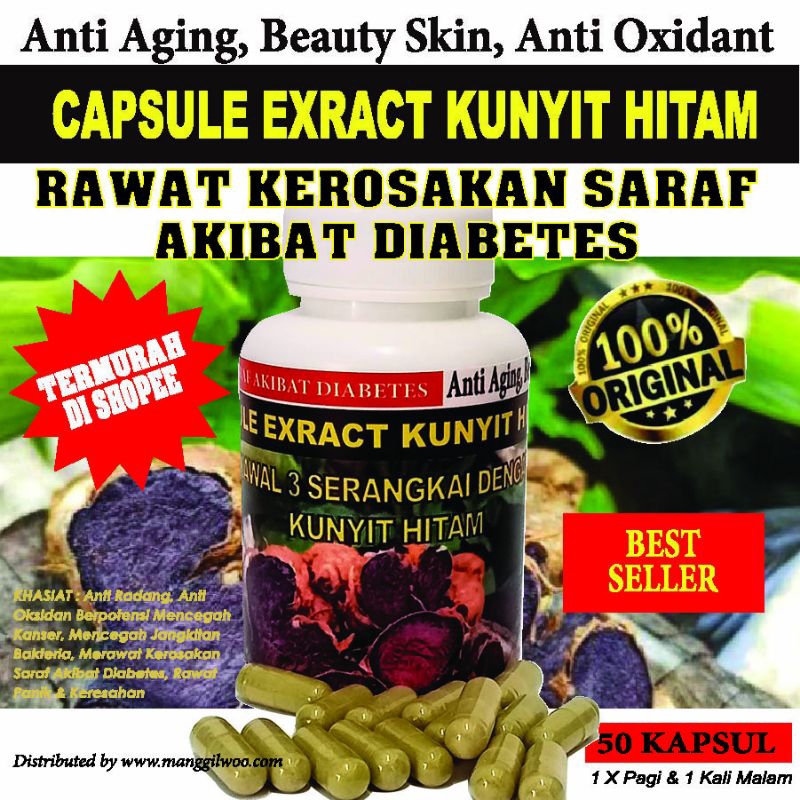KAPSUL EXTRACT KUNYIT HITAM, RAWAT KEROSAKAN SARAF AKIBAT DIABETES ...