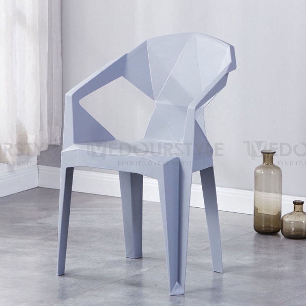 (BIG SIZE) Vedourstyle Nordic Candy Chair Plastic Chair Cafe Chair ...