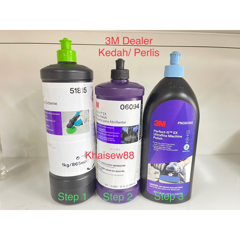 3M FAST CUT / POLISH / WAX 3M 打蜡 - 50417 / 51815 / 06094 / 06068 ...